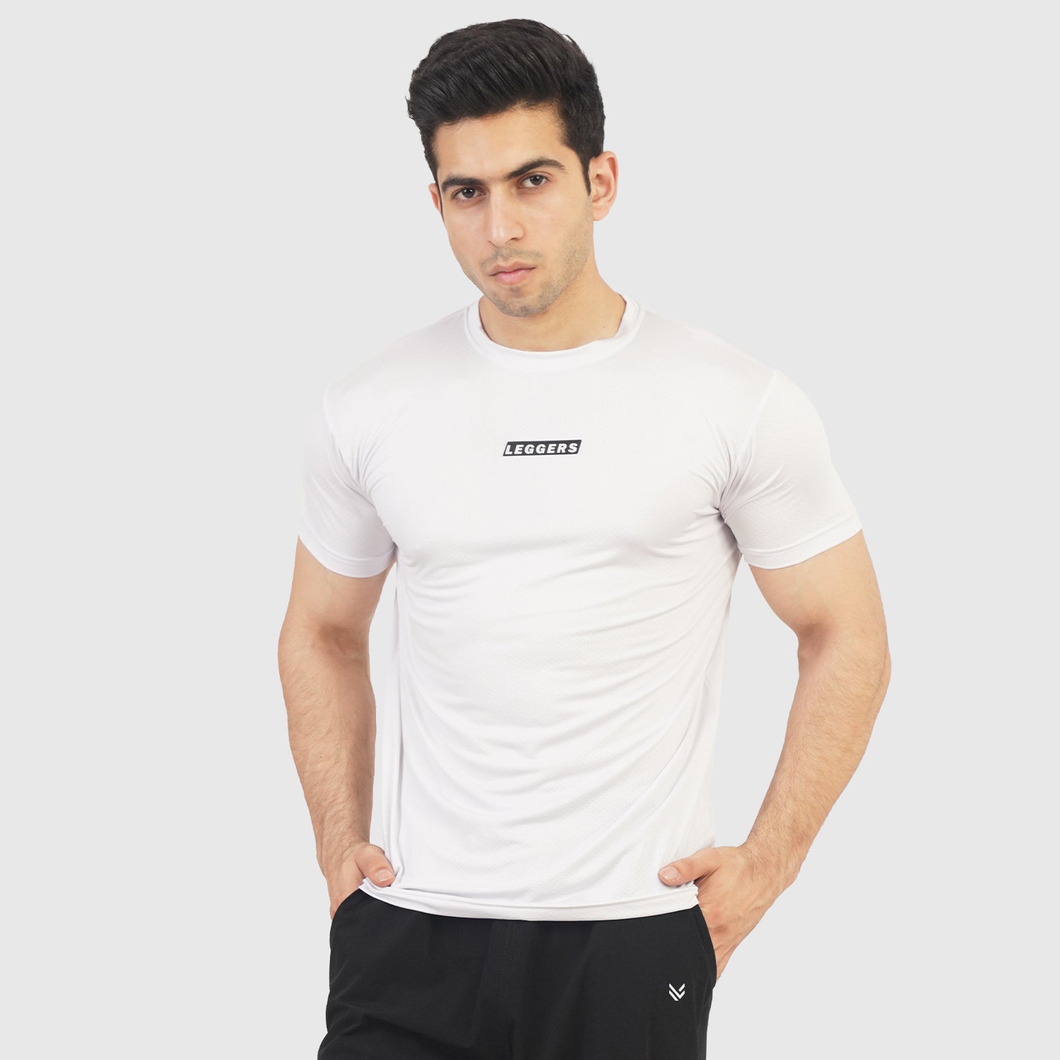 White Textured Tee 2.0 – LEGGERS