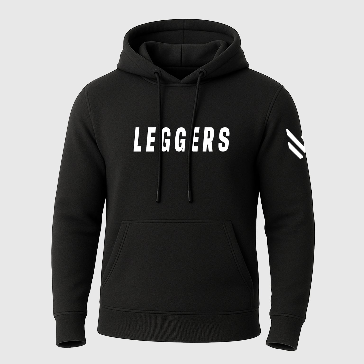 MOTION FLEECE BLACK HOODIE – LEGGERS