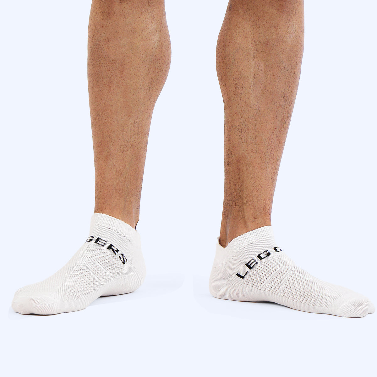 Enhanced White ANKLE SOCKS | Pair of THREE – LEGGERS